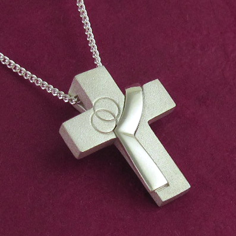 Deacon Wife Cross, Silver Deacon's Wife Pendant With Chain, Religious ...