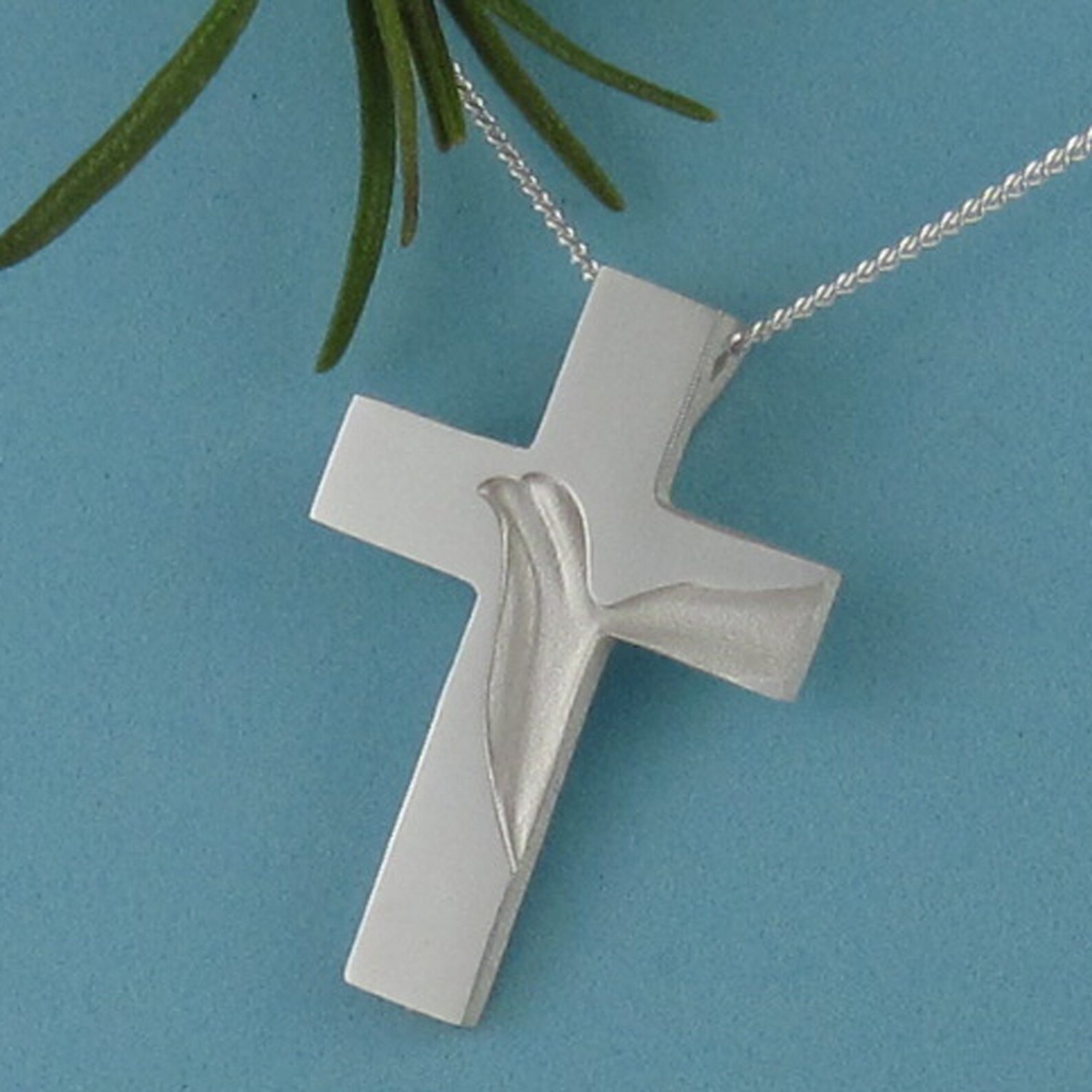 Holy Spirit Cross, Dove Cross Pendant With Chain, Women's Religious ...