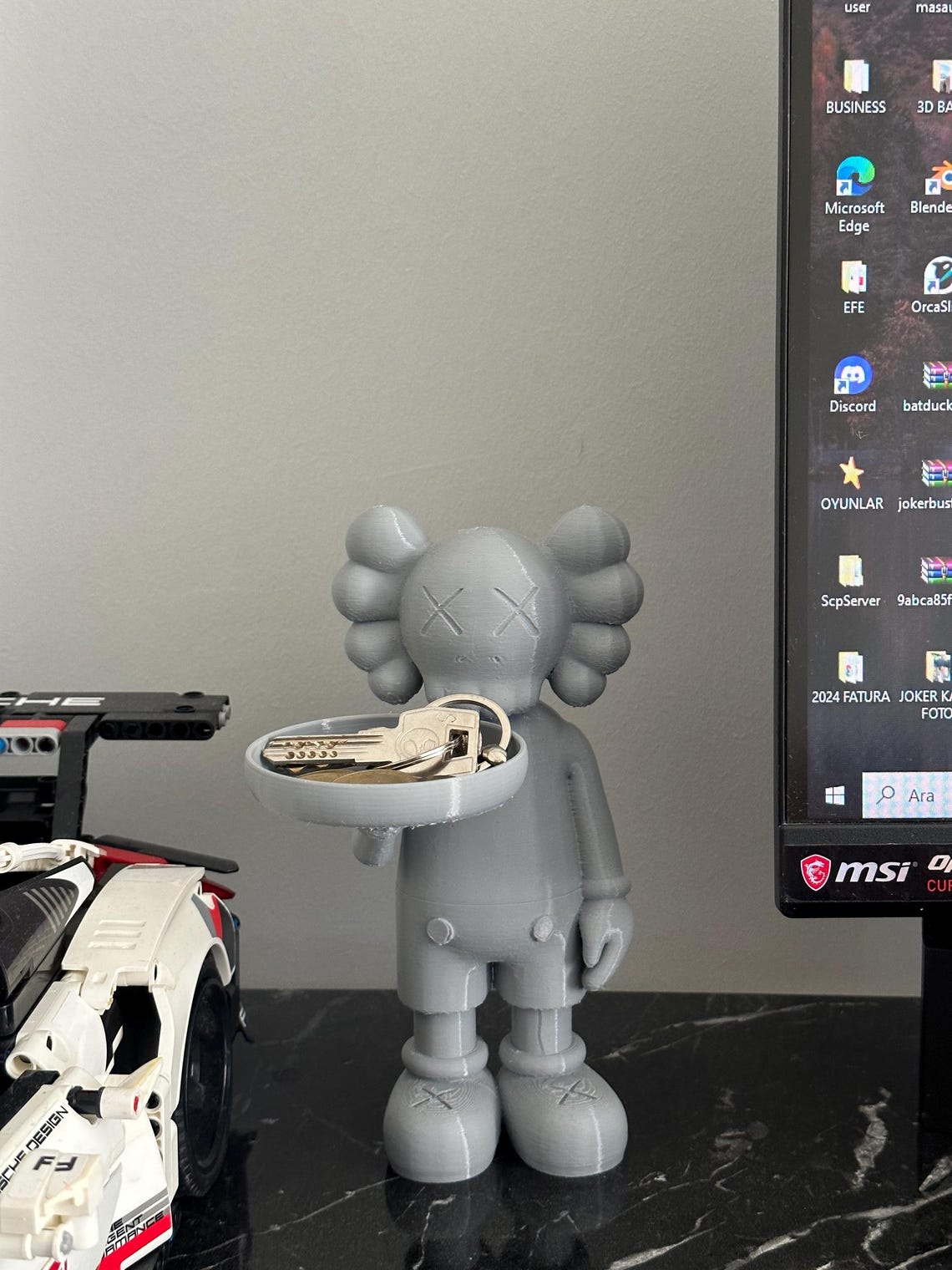 Kaws Tray Holder Unique Decorative Tray for Home and Office, Modern Art ...