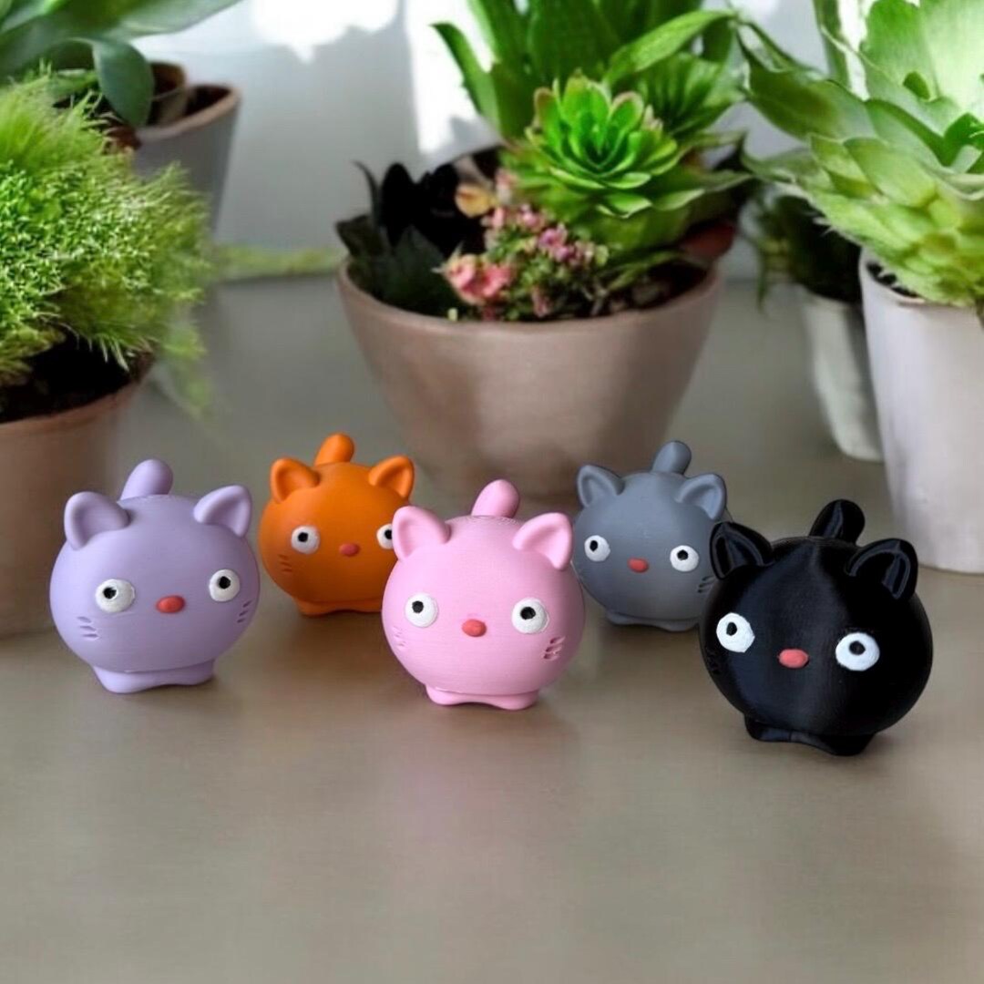 Kawaii Cat Fidget Clicker Sensory Toy for Anxiety and Focus Tool for ...