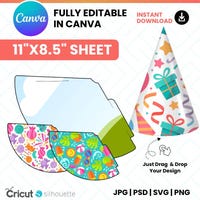 Party Hat Template - Etsy