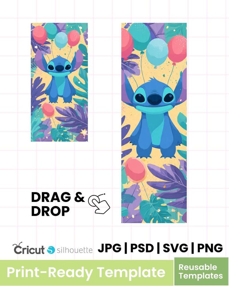 Editable Bookmark Canva Template | Printable Bookmark Set | Drag & Drop ...