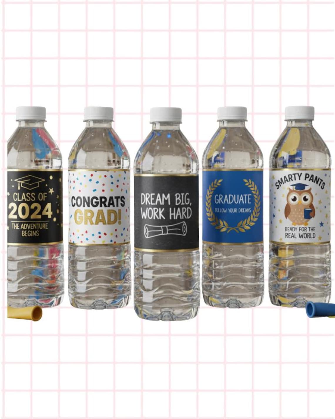 Water Bottle Label Template | Editable Canva Design | Custom Party ...