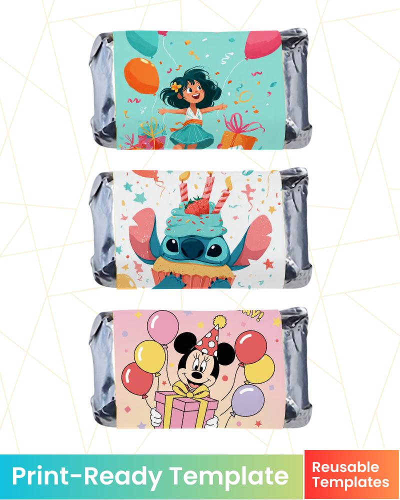 Mini Candy Wrapper Template | Editable Chocolate Wrapper | Svg Png Jpg ...