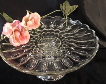 Glass Cake Plate | Etsy