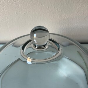 Large Glass Domed Cake Lid / Kitchen Gadget / Heavy Glass Cake Plate ...