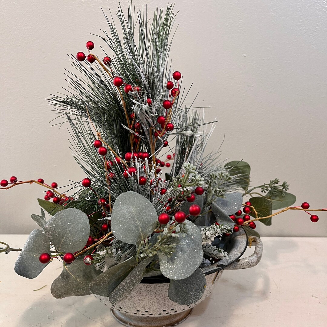 Large Winter Centerpiece/ Christmas Centerpiece / Farmhouse - Etsy