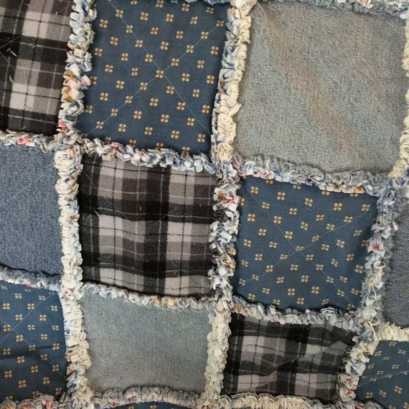 Denim Rag Quilt - Etsy