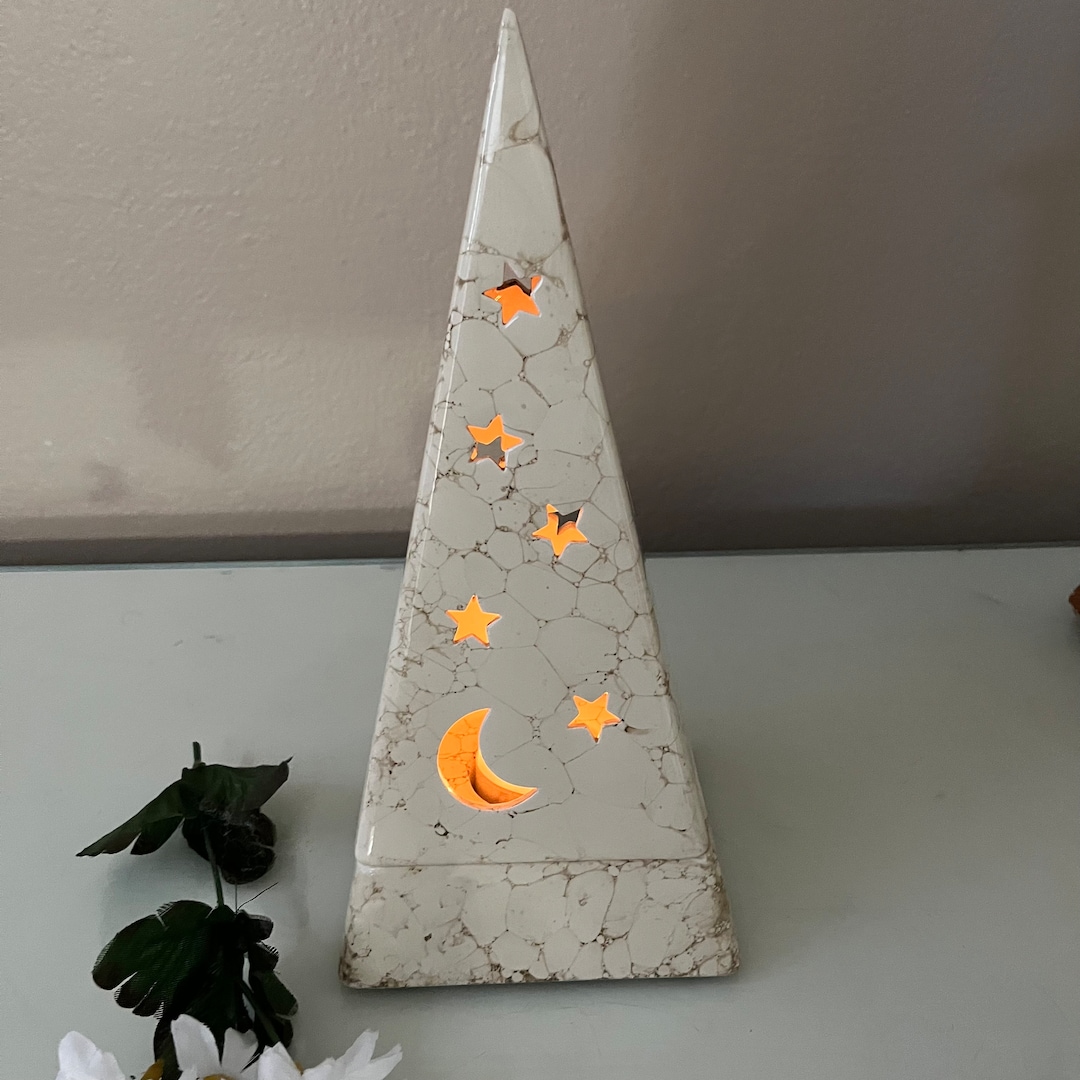Vintage Partylite Pyramid Tea Light Candle Burner / Partylite Galaxy ...