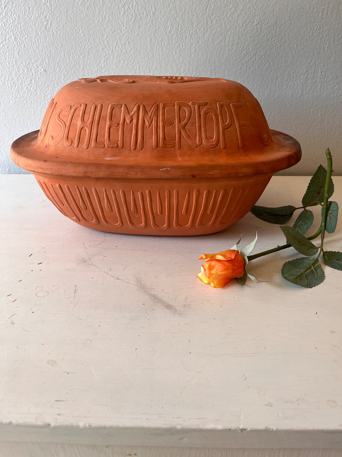 Schlemmertopf Clay Baker From West Germany / Terra Cotta Clay - Etsy