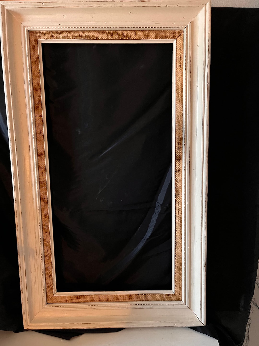 Large Used Wood Picture Frame Wall / Primitive Farmhouse - Etsy