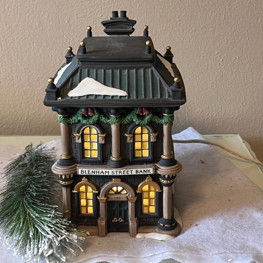 Dept 56 Dickens Heritage Village: Blenham Street Bank, 1995 Victorian ...