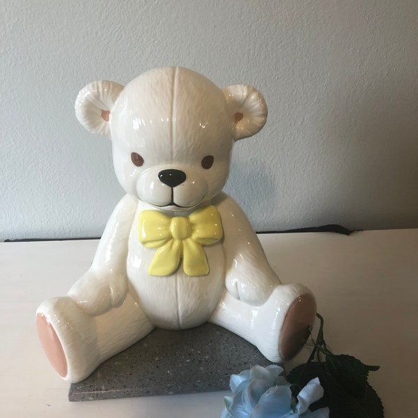 Teddy Bear Bank - Etsy