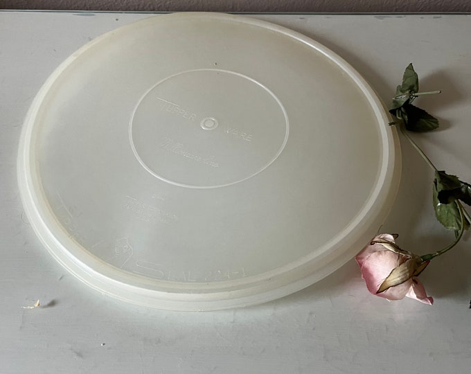 Large, Sheer Tupperware Lid From Millionaire Line / Vintage Tupper Seal ...
