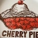 Used Deep Dish Cherry Pie Baking Dish / Dish With Recipe / Vintage ...