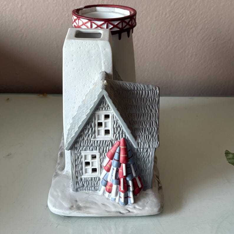 Partylite Seaside Lighthouse Tea Light Candle Burner: Vintage Village ...