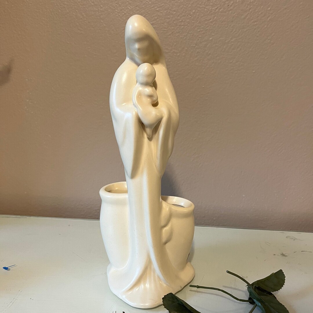 Vintage Haeger Pottery, Statue / Haeger Mother and Child Planter ...