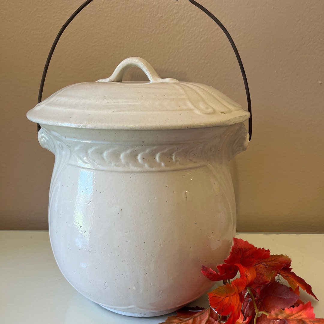 Antique off White Ironstone Slop Jar Chamber Pot / Victorian - Etsy