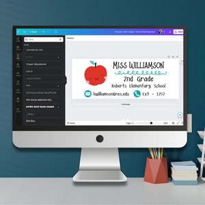 Editable Teacher Email Signature Template – Fun & Professional Canva ...