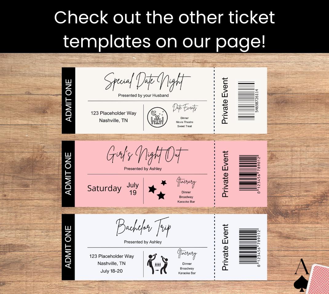 Editable Home Cooked Meal Ticket Template (digital Download) - Etsy