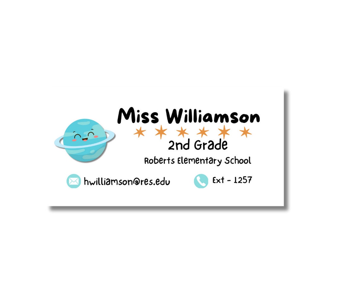 Teacher Email Signature Templates Cute Designs for Educators ...