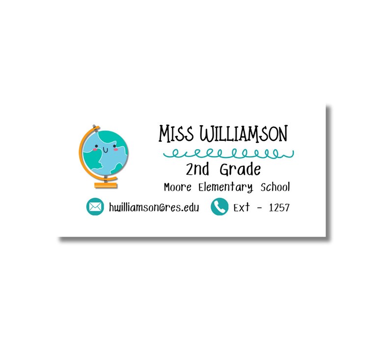 Teacher Email Signature Templates Cute Designs for Educators ...