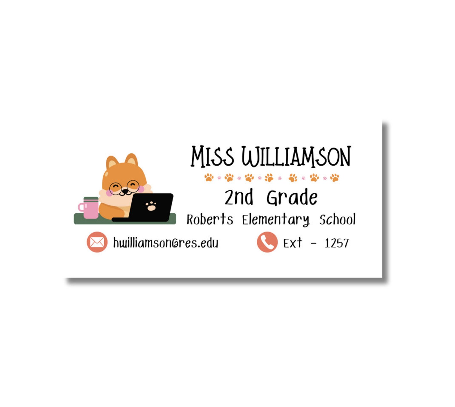 Teacher Email Signature Templates Cute Designs for Educators ...