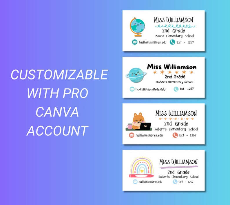 Teacher Email Signature Templates Cute Designs for Educators ...