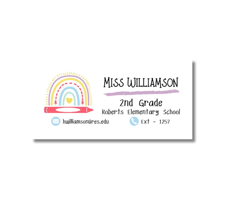Teacher Email Signature Templates Cute Designs for Educators ...