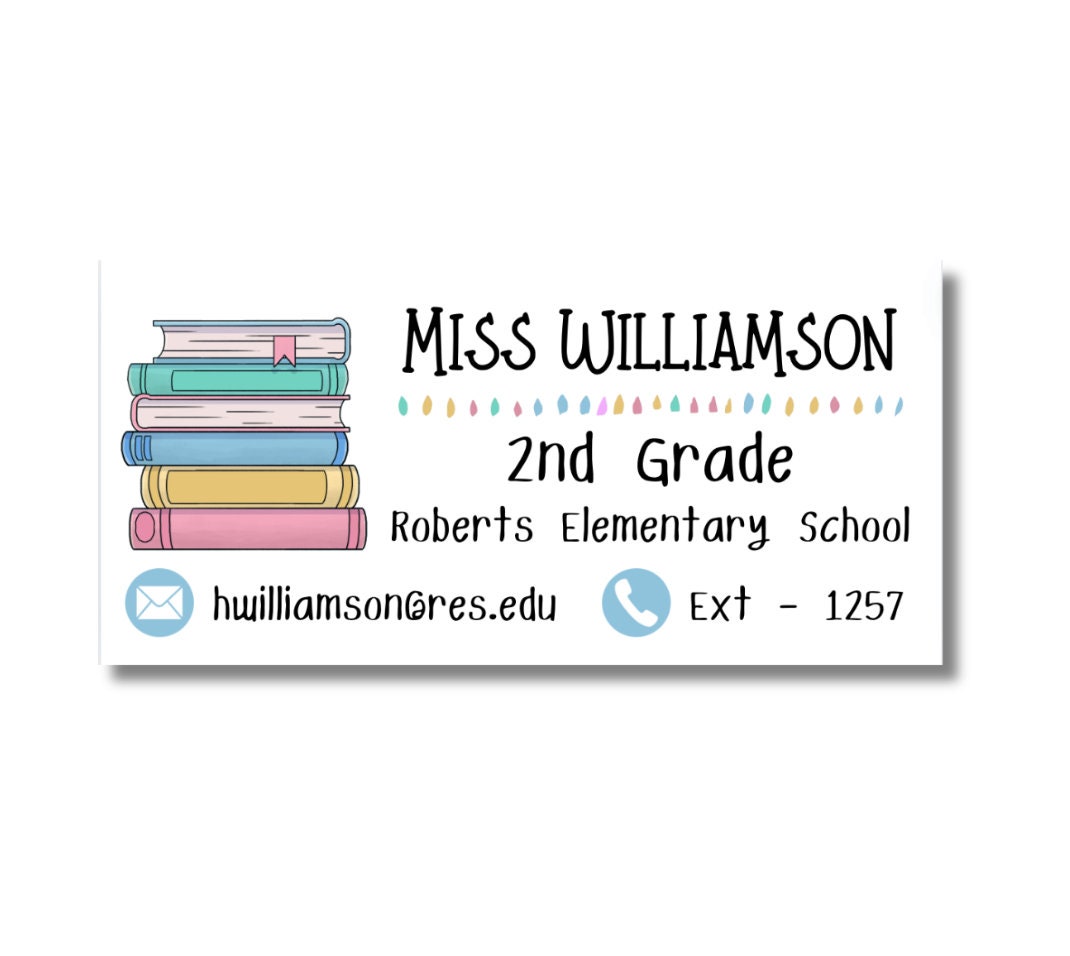 Teacher Email Signature Templates | Editable Canva Designs for ...