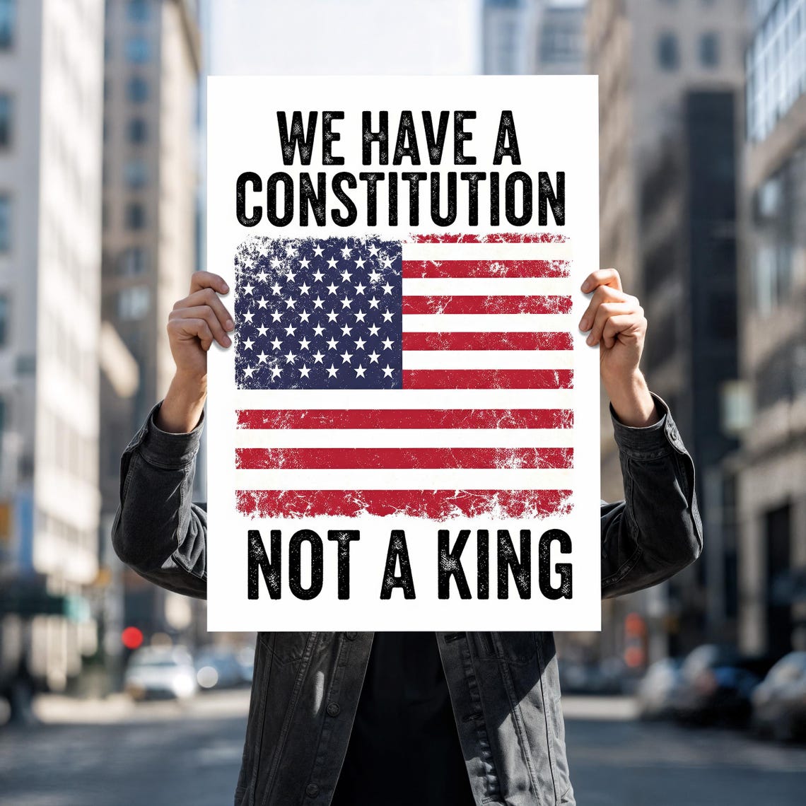 Printable Digital Download Protest Sign – 'we Have a Constitution, No ...