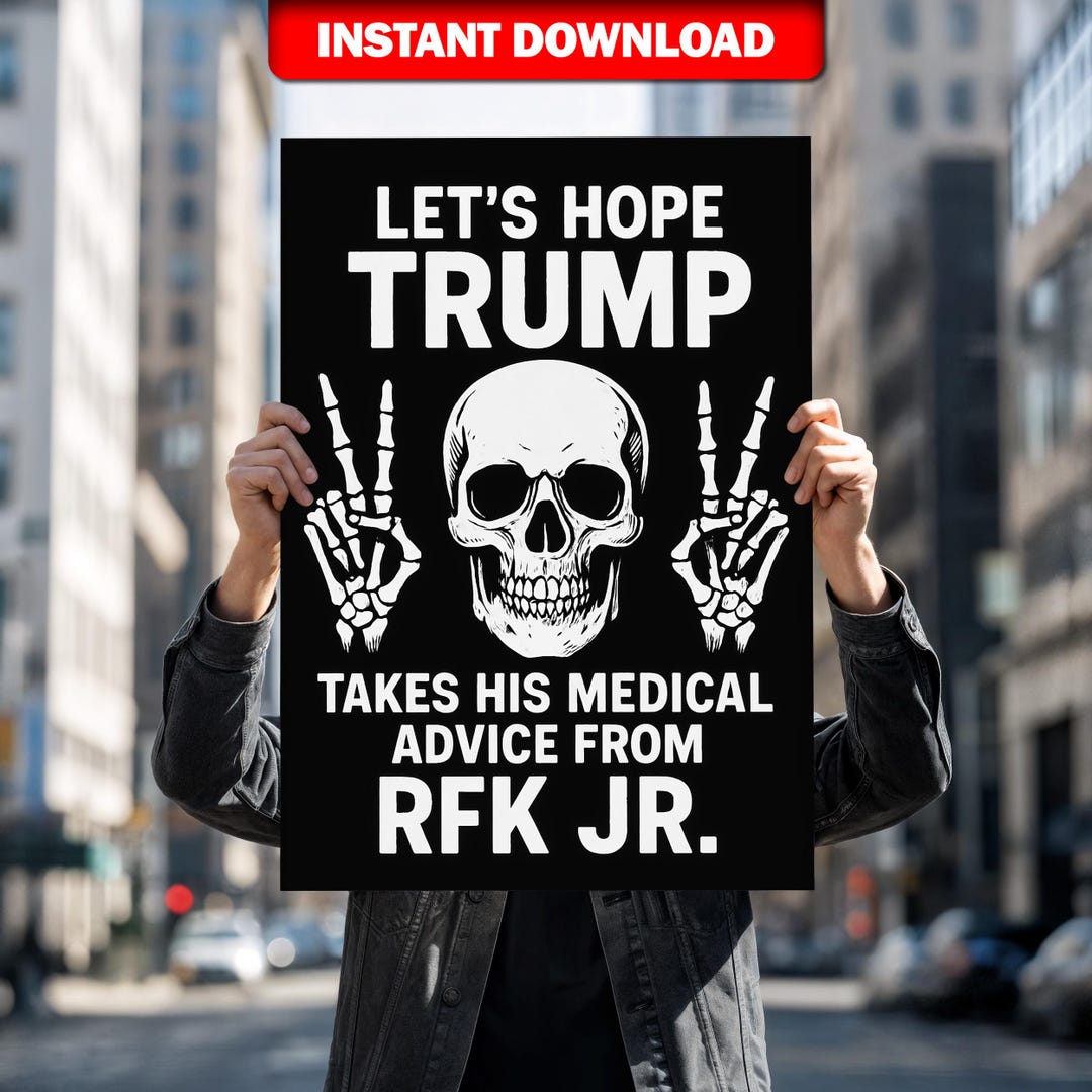 No Kings Protest Sign Printable – Anti-trump Protest Poster for March ...
