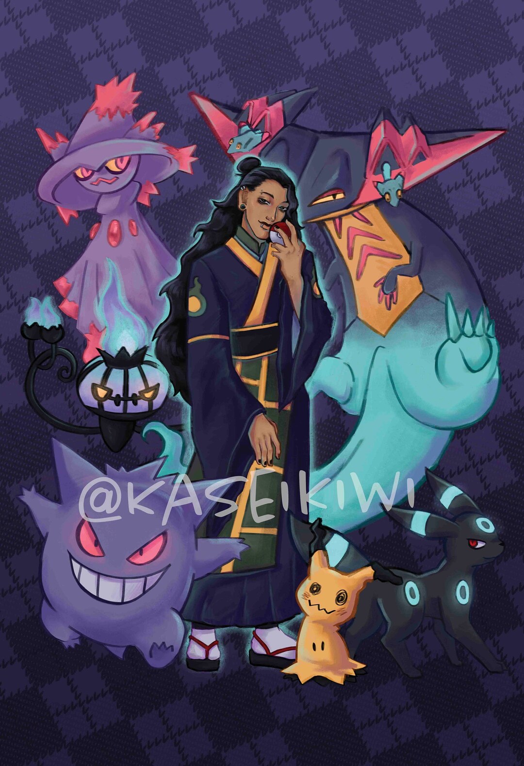 Geto JJK Pokemon Trainer Print - Anime & Manga Art Illustration - Etsy