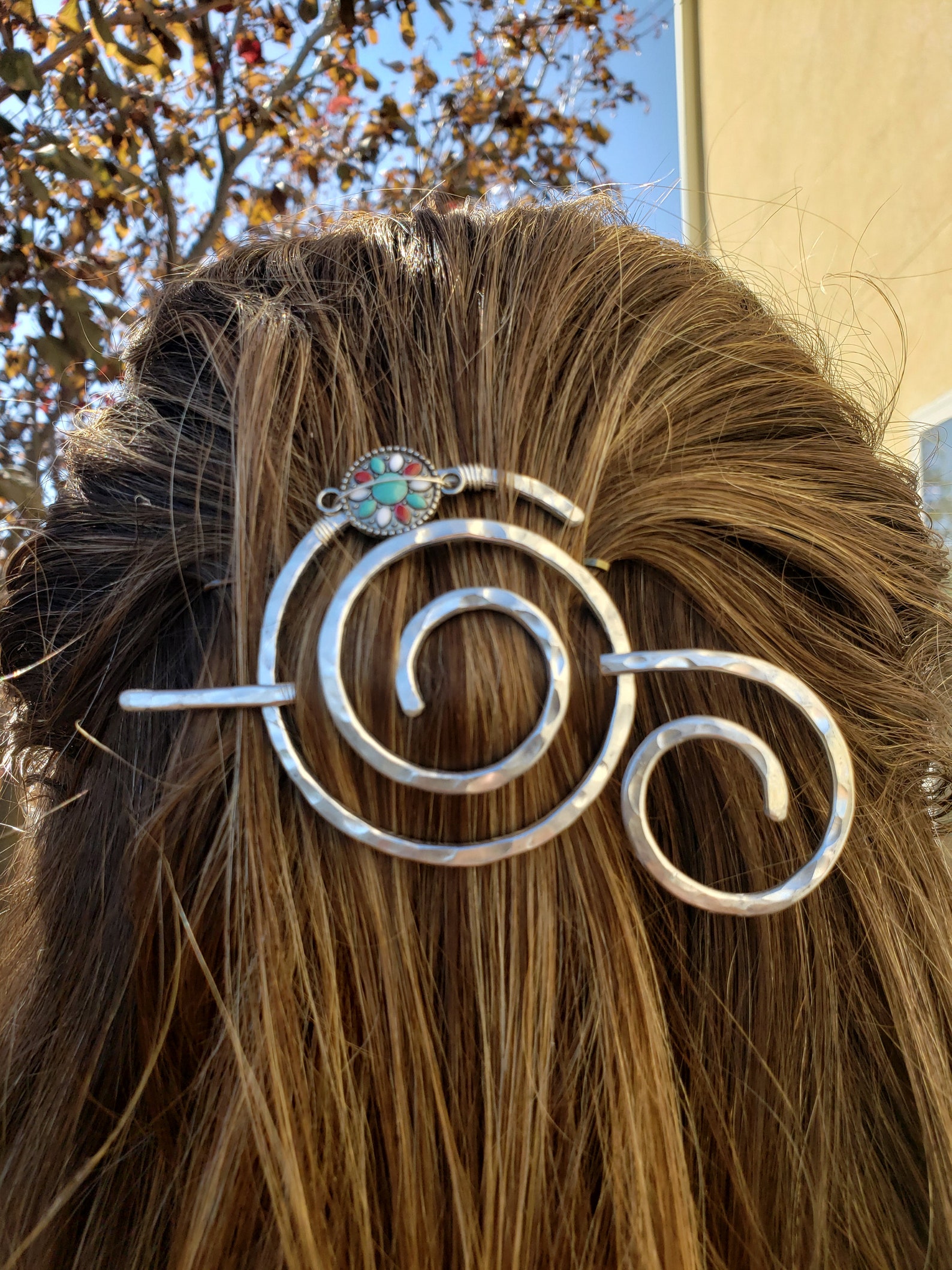 Silver Shawl Pin/brooch/slide Minimalist Abstract Squiggle - Etsy