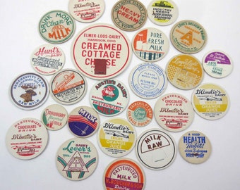 Milk bottle caps | Etsy