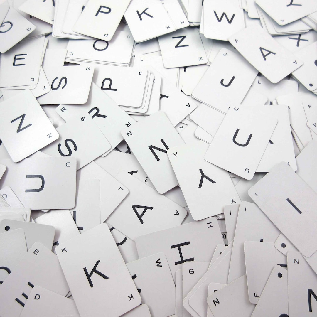 Vintage 1960s Probe Letter or Alphabet Playing Cards Set of 364 - Etsy