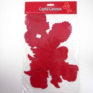 Vintage Valentine Cupid Die Cut Decorations Cut Outs in Original ...