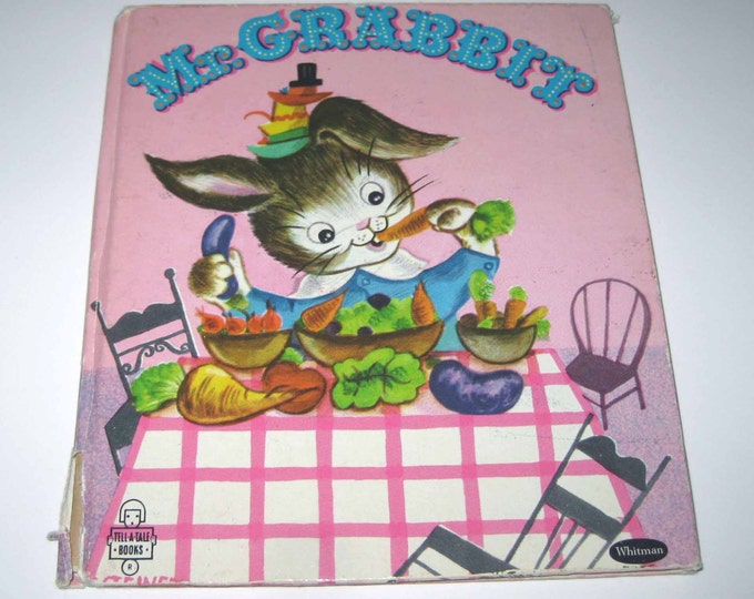 Mr Grabbit the Rabbit Vintage 1950s Children's Book by Whitman - Etsy