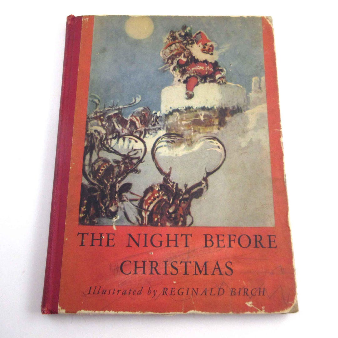 Night Before Christmas Vintage 1930s Children's Book by Whitman ...