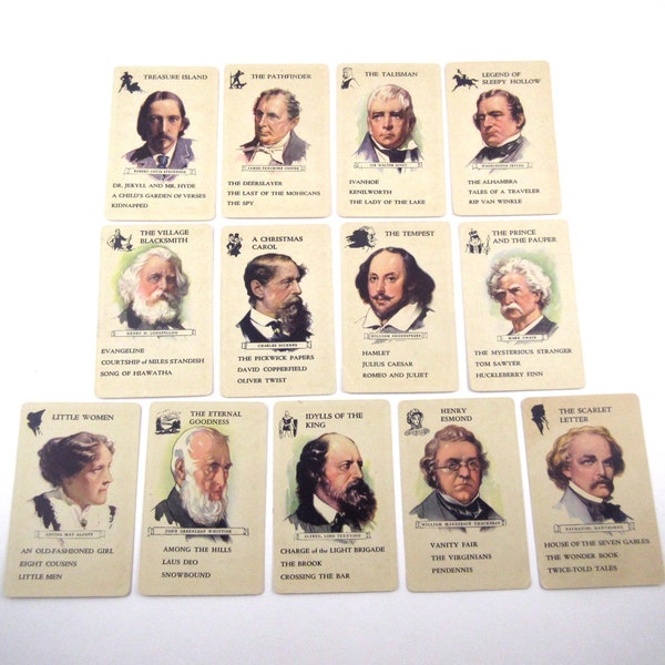 Authors Card Game - Etsy