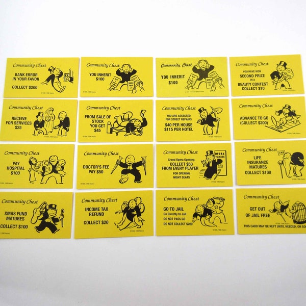 Community Chest Card - Etsy