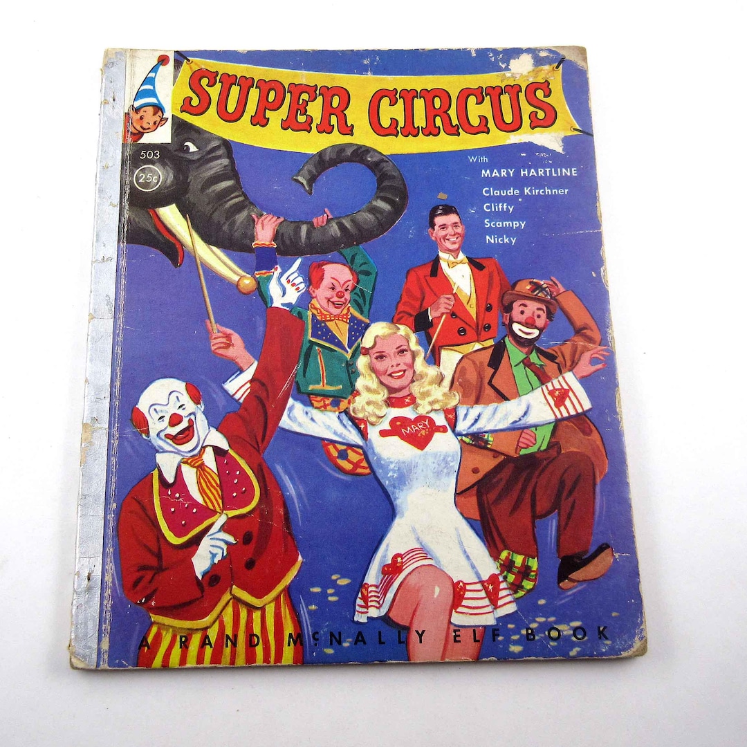 Super Circus Vintage 1950s Children's Little Golden Book by Helen Wing ...