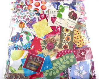 Huge Bag of Assorted Fabric Scraps Pieces or Material Lot A - Etsy