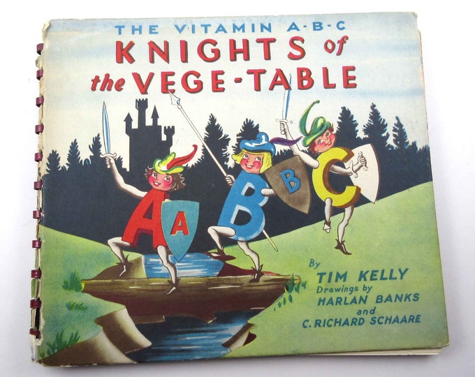 The Vitamin ABC Knights of the Vege-table Vintage Children's Book Tim ...