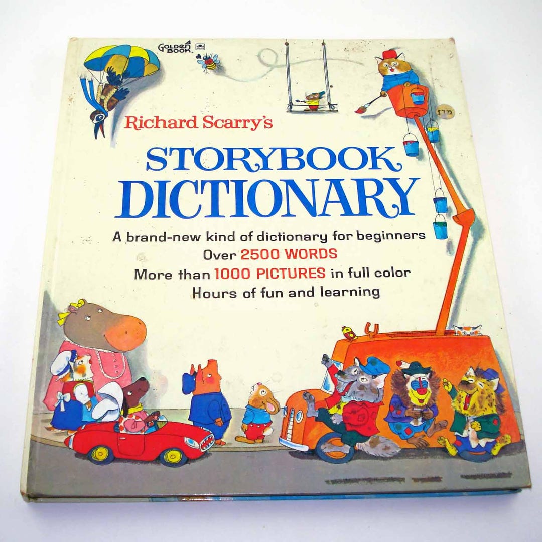 Richard Scarry's Storybook Dictionary Vintage 1960s Children's Book ...