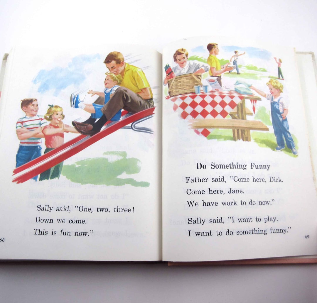 Fun With the Family and Fun Wherever We Are Vintage 1960s Dick and Jane ...