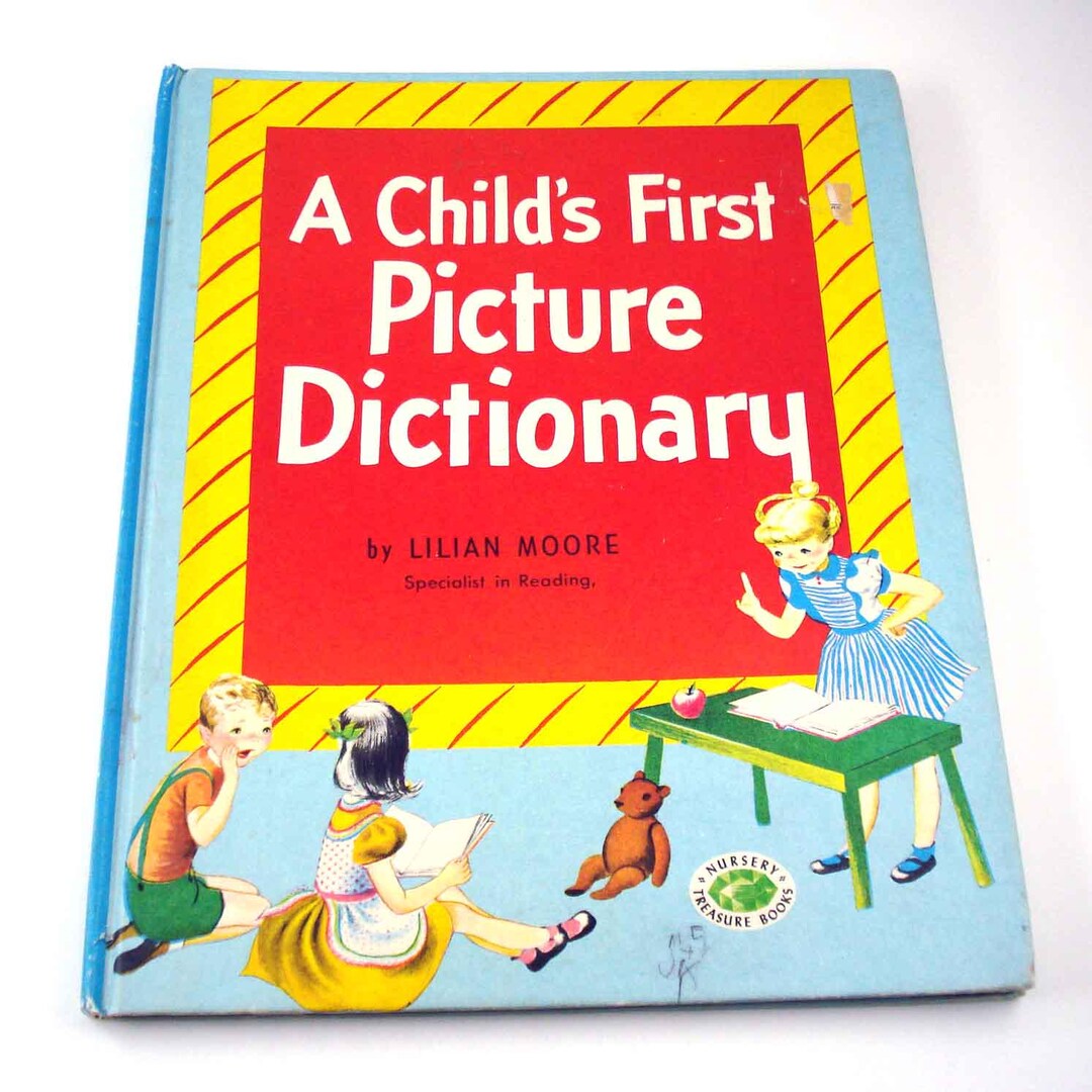 A Child's First Picture Dictionary Vintage 1940s Children's Wonder Book ...