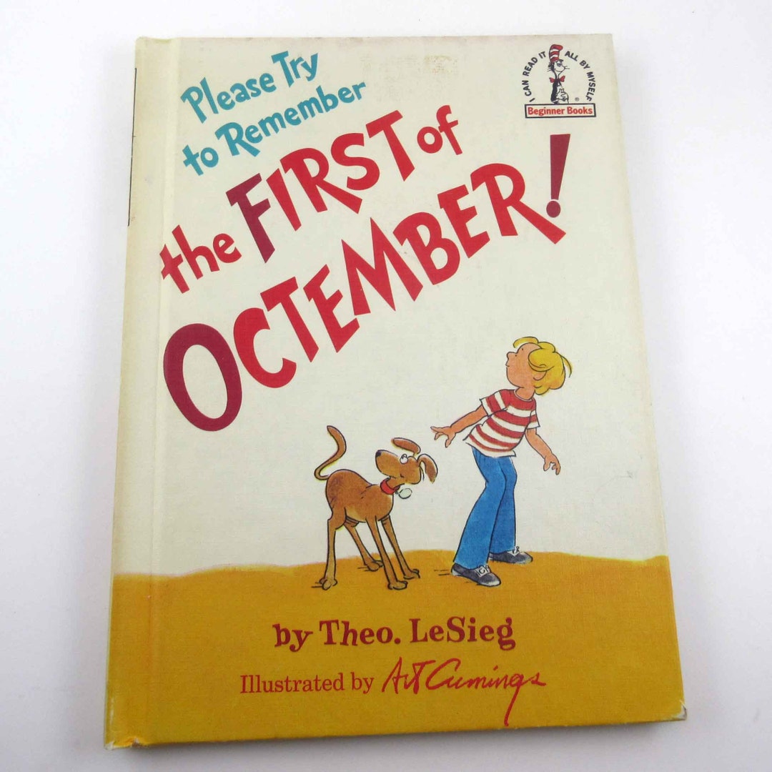 Please Try to Remember Teh First of Octember! Vintage 1970s Dr. Suess ...