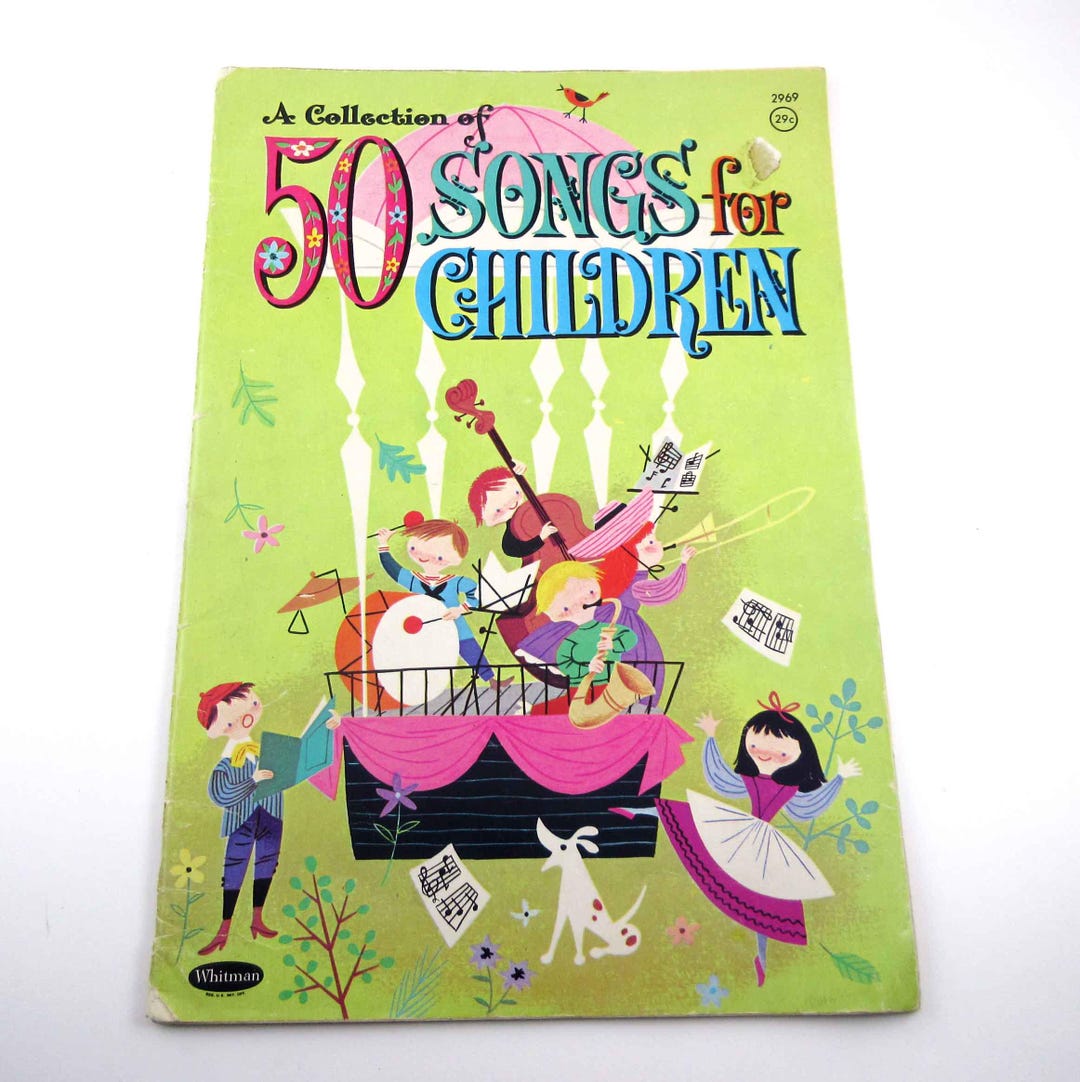 A Collection of 50 Songs for Children Vintage 1960s Children's School ...