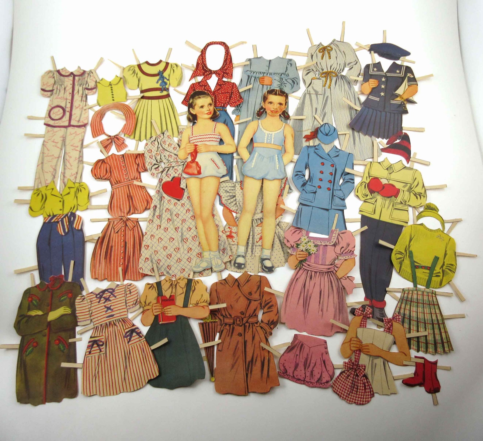 Vintage 1940s Margaret O'brien Paper Dolls With 30 Outfits | Etsy